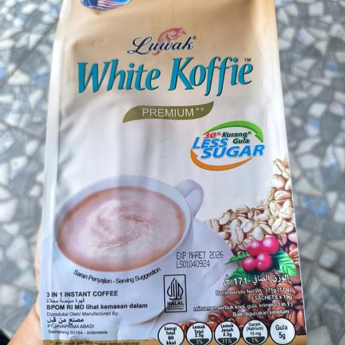 Jual Kopi Luwak LESS SUGAR White Koffie Coffee Minuman Serbuk Bag ...