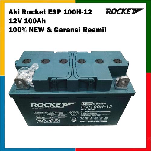 Jual Aki Rocket ESP100H-12 VRLA 12V 100Ah Baterai Accu Rocket ESP 100H ...