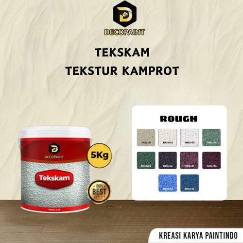 Jual Decopaint Tekskam Cat Tekstur Kamprot Varian TM 30 | Rough 5kg ...