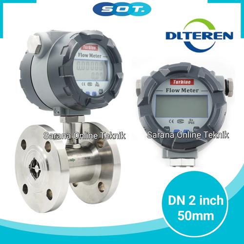 Jual Digital Turbine Flowmeter DN 2 inch 50mm G1 flange for fuel oil ...
