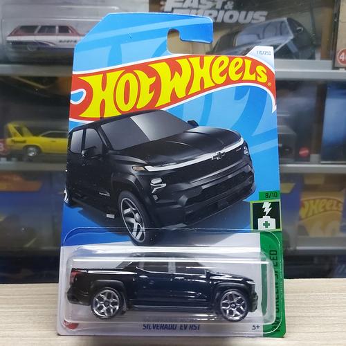 Jual HOT WHEELS SILVERADO EV RST BLACK 2024 - Kota Malang - X HotWheels ...