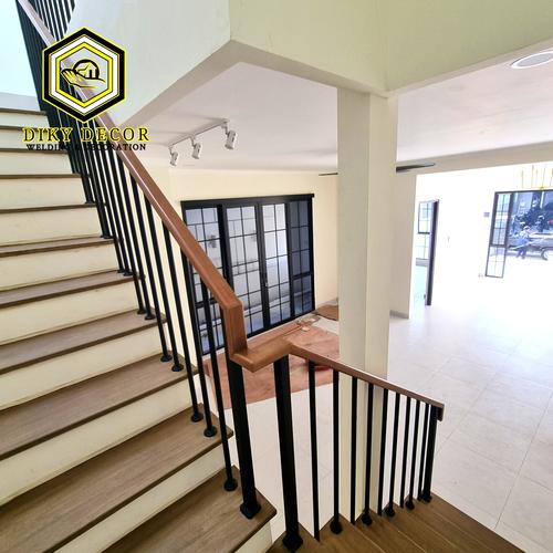 Jual Railing Tangga Minimalis Handrail Kayu Kamper 4x6cm - Kota ...