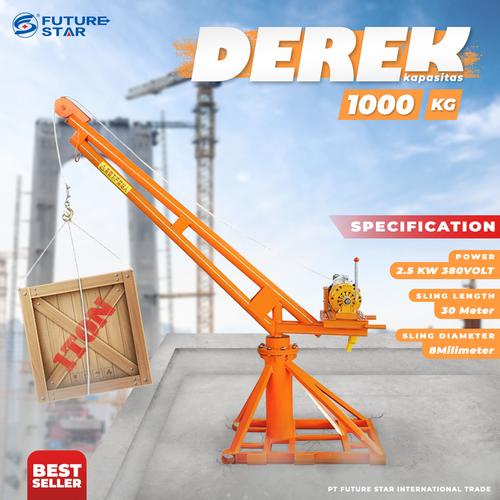 Promo Derek Listrik Pengangkat Mini Truck Engine Shop Crane 1 Ton 0.5 ...