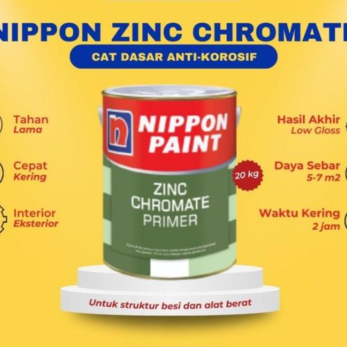 Jual zinc chromate primer Nippon paint 20 kg Green coating besi baja ...