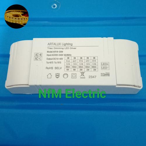 Jual LED Driver Triac Dimming Artalux AR16-25W / Adaptor Dimmable Lampu ...