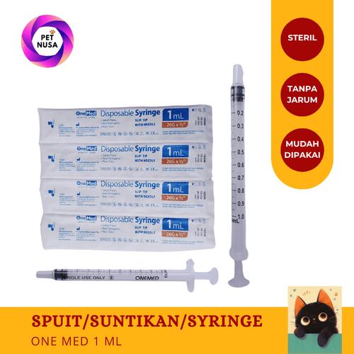 Jual Spuit Suntikan Syringe Spet Makanan Kucing tanpa Jarum 1ml 1cc ...
