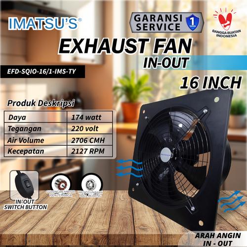 Promo Exhaust Fan 16 Inch Wall Air Duct Booster Fan 16" Inch 2 Speed ...