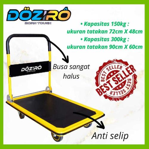 Jual hand truck / troli / trolley /dorongan lipat barang 300kg & 150kg ...