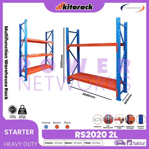 Jual KITARACK RS2020 2Layer Starter Rak Gudang HEAVY DUTY Tinggi 2 ...