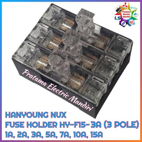 Jual HANYOUNG NUX Fuse Holder HY-F15-3P with Fuse 1A 2A 3A 5A 7A 10A 15A - 3P 2A - Jakarta Barat ...