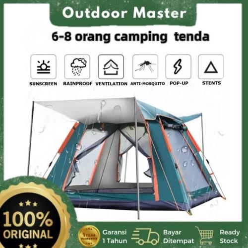 Jual Outdoor Master Tenda camping otomatis 4-6 Orang Tenda berkemah ...