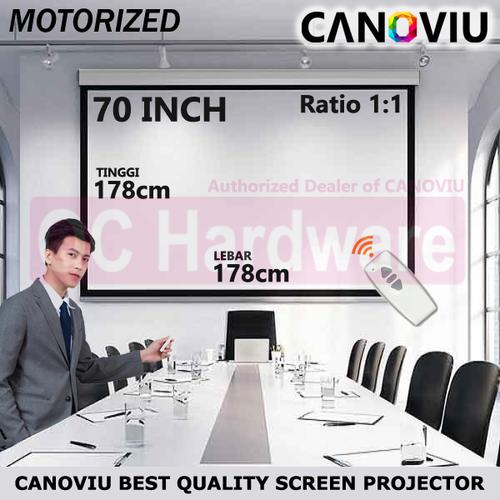 Jual Canoviu Screen Projector 70 Inch | Ratio 1:1 | Layar Proyektor ...