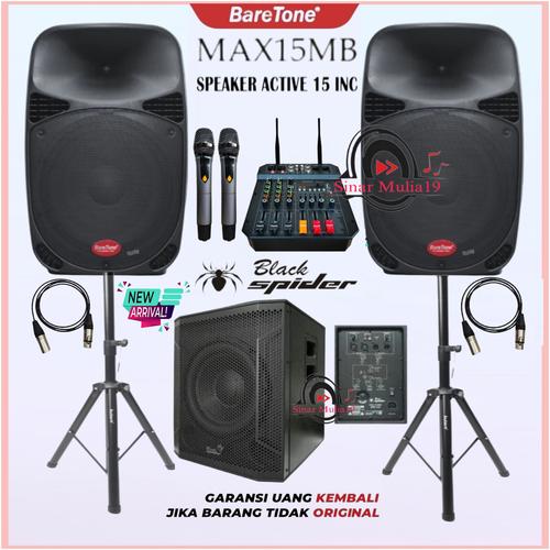 Jual Paket Sound System Speaker 15 Inch BareTone Subwoofer 12 Inch ...