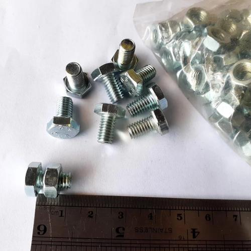 Jual Baut Mur M6 x 10 Putih BPM M6 x 10 Panjang 1 Cm Kunci 10 Galvaniz ...