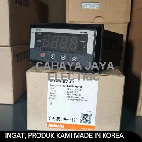 Jual PANEL METER MT4W-DV-48 MT4WDV48 100-240VAC 50/60Hz AUTONICS ORIGINAL MADE IN KOREA ...