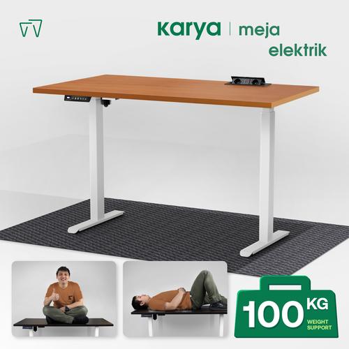 Promo Meja Kerja Elektrik Adjustable Standing Desk KARYA WHITE KANATA+ ...