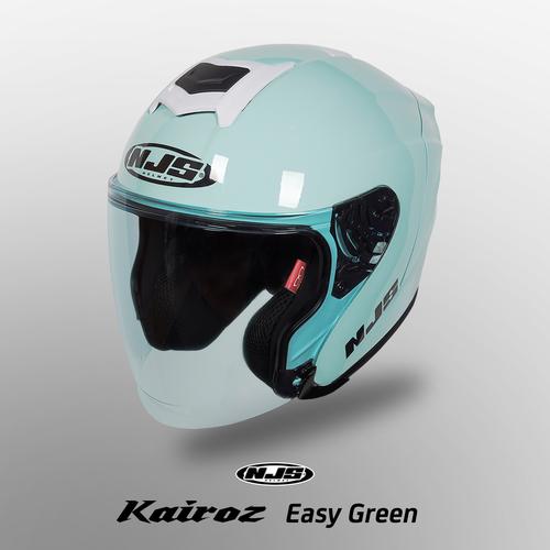 Jual NJS Kairoz V1 Solid Visor Warna - (FREE SPOILER) - Helm Half Face ...