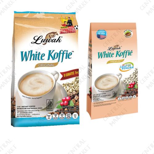 Jual Luwak White Kopi Premium Less Sugar 9s / Luwak White Kopi Original ...