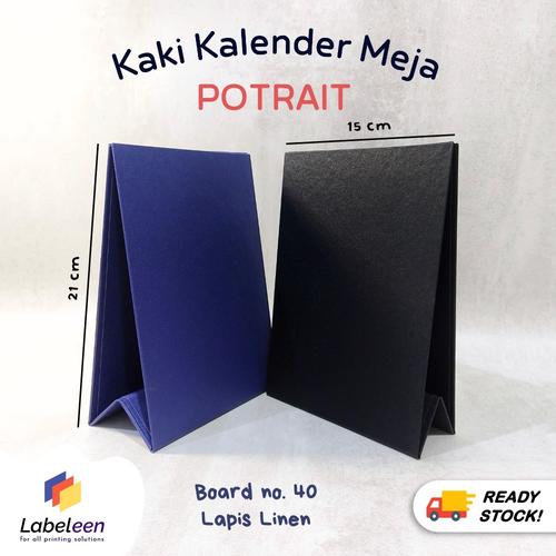 Jual Kaki Kalender Meja Potrait A5 | Kaki Kalender Hitam Biru | Tatakan ...
