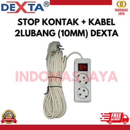 Jual STOP KONTAK ARDE DEXTA 2 LUBANG + KABEL TEMBAGA 10M + SAKLAR ...