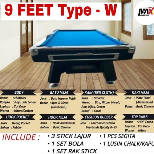 Jual Meja Billiard 9feet model Mr Sung Buatan lokal rasa import bisa ...
