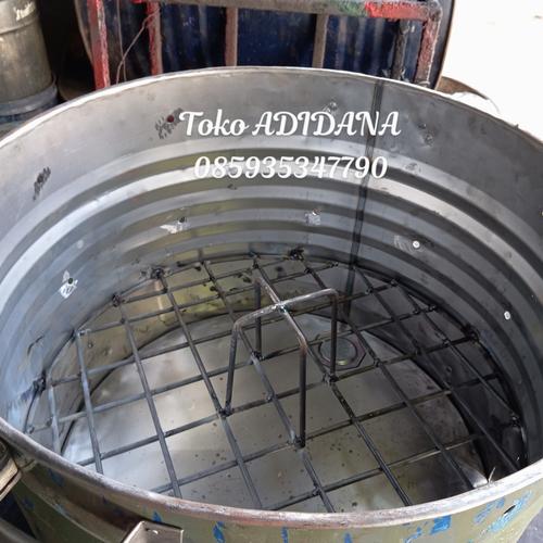 Jual drum untuk bakar sampah + penyangga besi kuat + pintu - Kab ...
