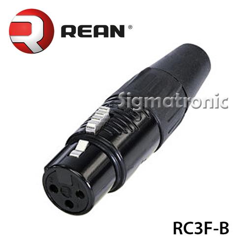 Jual NEUTRIK REAN RC3F-B Original Gold Plated XLR 3 Pin Connector ...