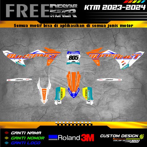 Jual Decal Stiker KTM Tahun 2017-2024 Custom - STANDAR TIPIS - Kab ...