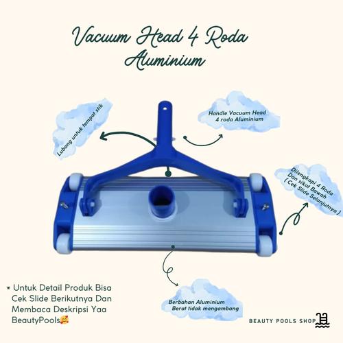 Jual Vacuum Head Aluminium 4 Roda - Kepala Vacuum Pembersih Kolam Renang 4 Roda - Kota Depok ...