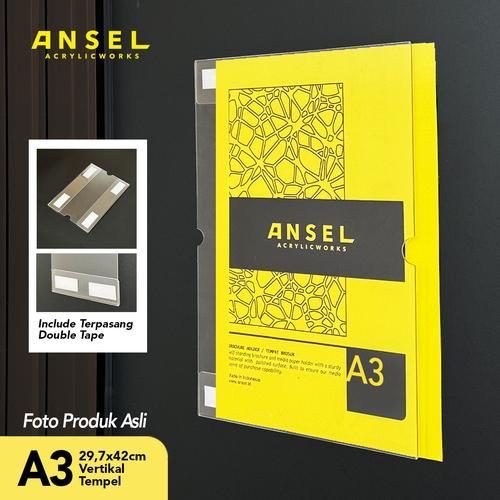 Promo Frame Akrilik Tempel Dinding - Bingkai Brosur Poster Flyer Sign ...