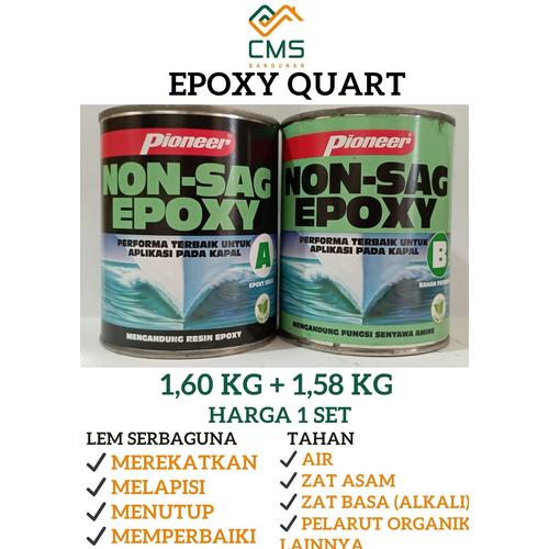 Jual LEM KAPAL PIONEER NON SAG EPOXY QUART 1 SET 2 KALENG = 3,18 KG ...