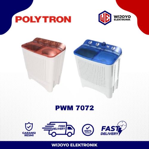 Jual MESIN CUCI 2 TABUNG POLYTRON Primadona Samba 7 Kg PWM 7072 ...