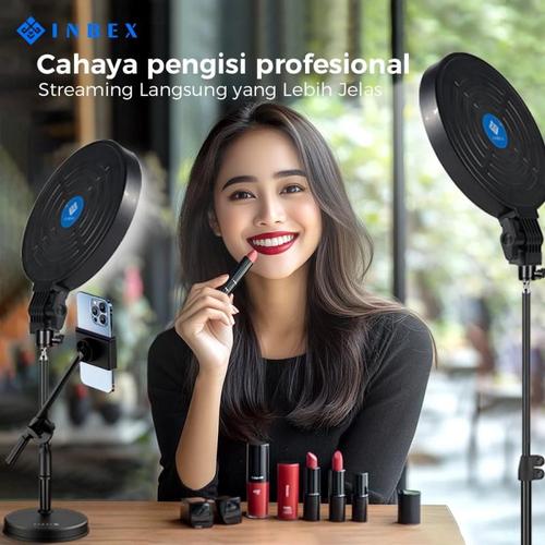 Jual INBEX LED Lampu Live Streaming Bundar Panel Fill Light Makeup ...
