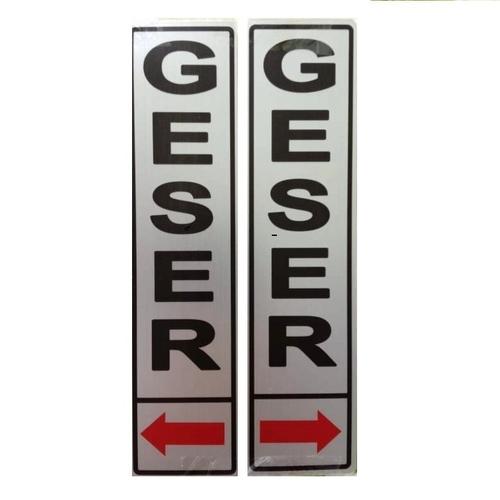 Jual SIGN LABEL STICKER GESER 18X4,5 - KANAN - Jakarta Barat - GALAXY ...