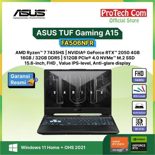 Promo ASUS TUF Gaming A15 FA506NFR RYZEN 7-7435HS 512GB RTX2050 4GB OHS ...