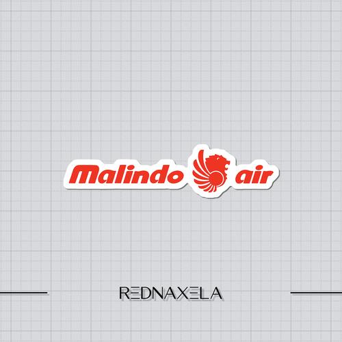 Jual Stiker Vinyl Malindo Air Logo Stiker Koper Outdoor Waterproof ...