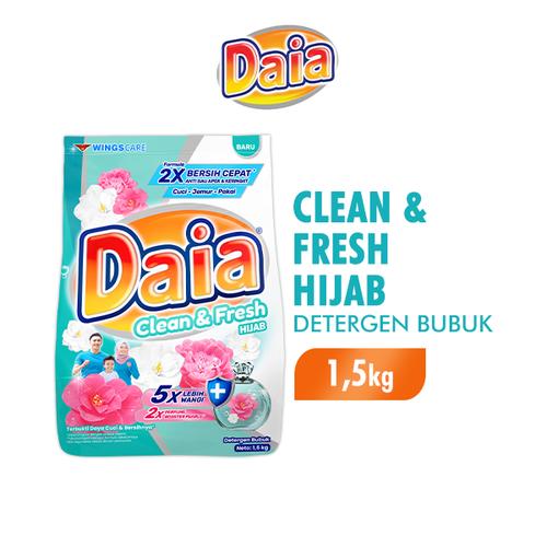Jual Daia Hijab Deterjen Bubuk Clean & Fresh 1.5 kg - - Wings Official ...