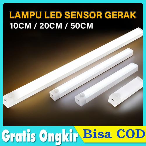 Jual Lampu LED Sensor Gerak Magnetic Tempel Dinding Otomatis Type-C ...