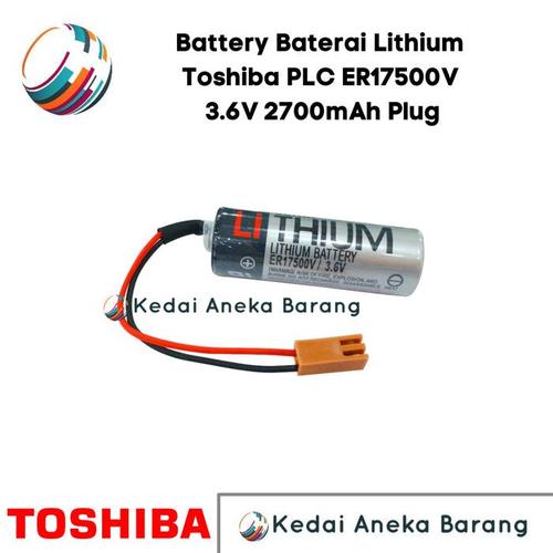 Jual BATTERY BATERAI LITHIUM TOSHIBA PLC ER17500V 3.6V 2700MAH PLUG ...