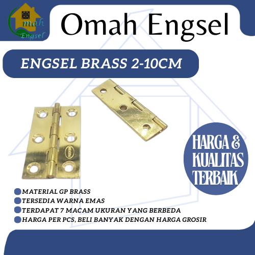 Jual +Skrup Engsel brass 2-10cm A.R29 Engsel pintu lemari kuningan 1-4 ...