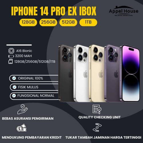 Promo IPHONE 14 PRO 128GB/256GB/512GB/1TB SECOND ORIGINAL GARANSI RESMI EX IBOX - 128GB Cicil 0% ...