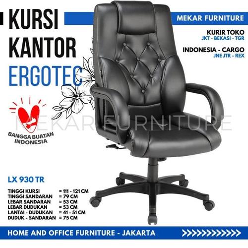 Jual Kursi Direktur Ergotec - LX 930 TR - Hitam, Nylon - Jakarta Barat - tididmaps | Tokopedia