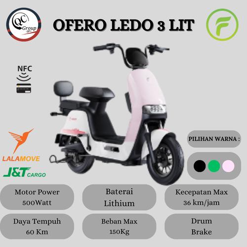 Jual Sepeda Listrik OFERO LEDO 3 LIT LITHIUM Electric E Bike - Merah ...
