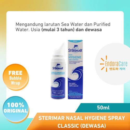 Promo Sterimar Nasal Hygiene Spray Classic (Anak-Dewasa) 50ml - Jakarta ...