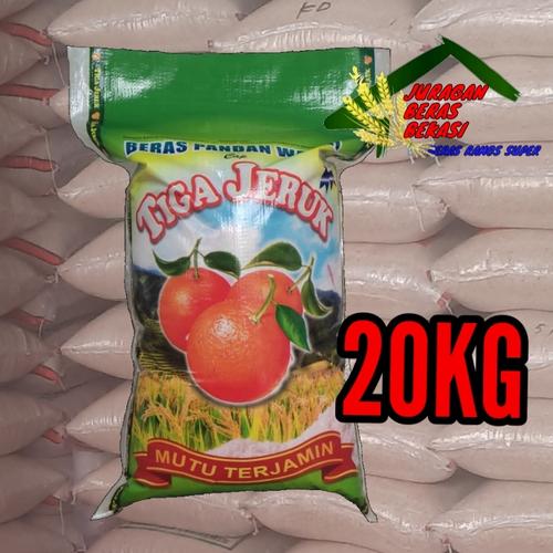 Jual BERAS SAIGON CAP TIGA JERUK 20KG MURAH - 20 LITER - Kota Bekasi ...
