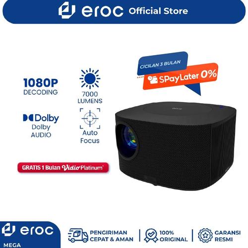 Jual TERBARU !!! EROC - MEGA Proyektor Full HD 600 ANSI Android 9 OS ...