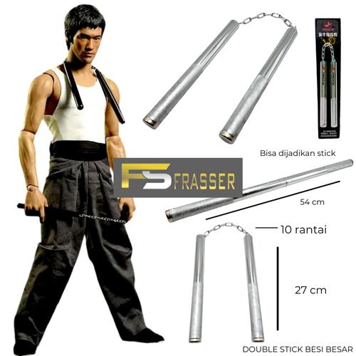 Jual double stick nunchaku dobel stick ruyung besi - besi 18 - Kota ...