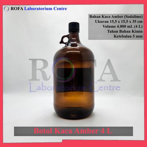 Jual Botol Reagen / Botol Kaca Amber / Botol Kimia / Botol Larutan 4000 ...