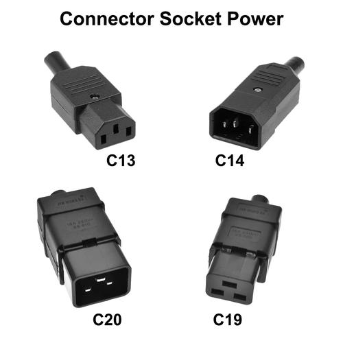 Jual Connector Socket Power C13, C14, C19, C20 Male/Female 16A 250V - C13 - Jakarta Pusat ...
