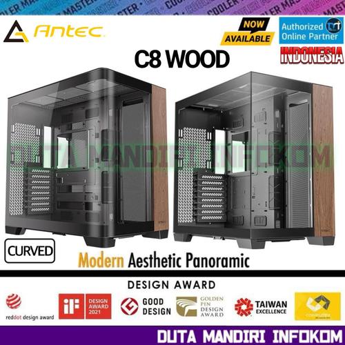 Promo Antec C8 WOOD | CONSTELLATION Series - 270° Panoramic Tempered ...